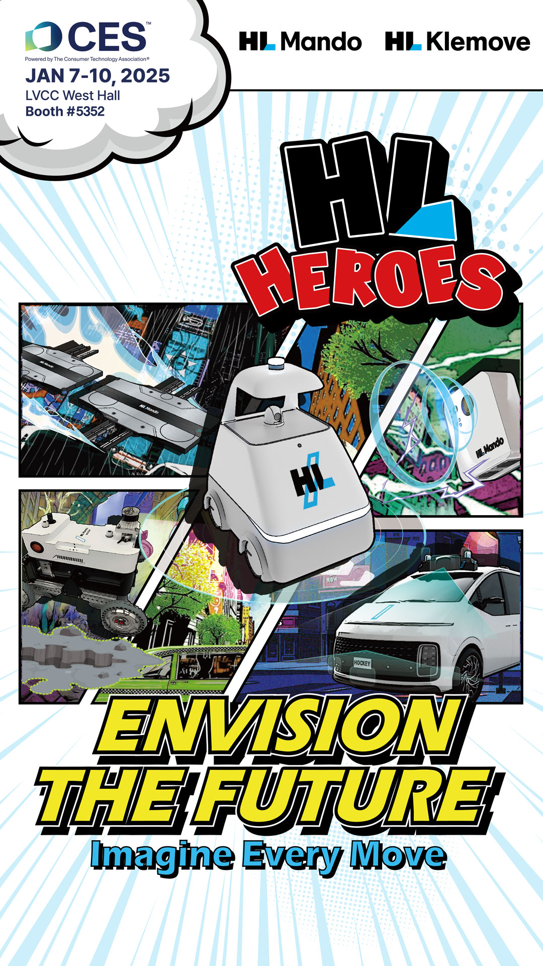 HL만도-HL클레무브 'CES 2025' 공동 참가